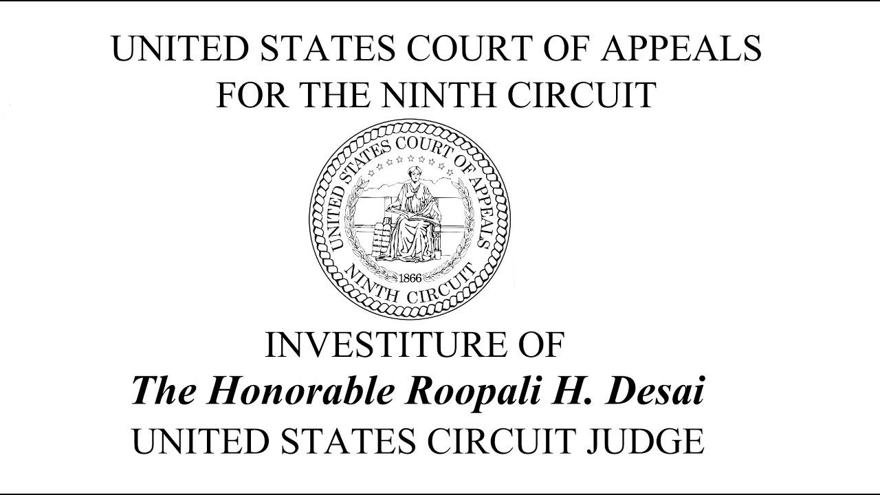 Investiture of The Honorable Roopali H. Desai 1/20 2:30 PM MST - YouTube