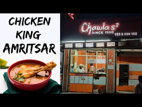 Famous Chawla Chicken Amritsar | Punjabi Food Vlog | Chawla's Cream ...