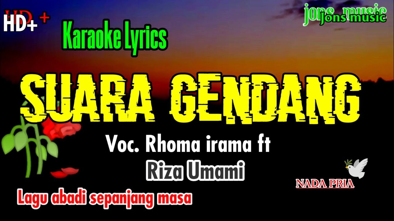 SUARA GENDANG || H.RHOMA IRAMA ft Riza Umami | KARAOKE DANGDUT @Jonsmusic - YouTube