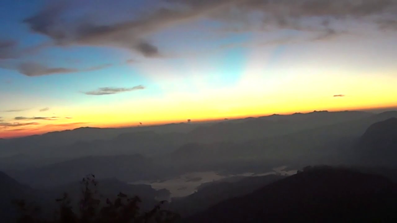 Sunrise looking to Sripada - YouTube