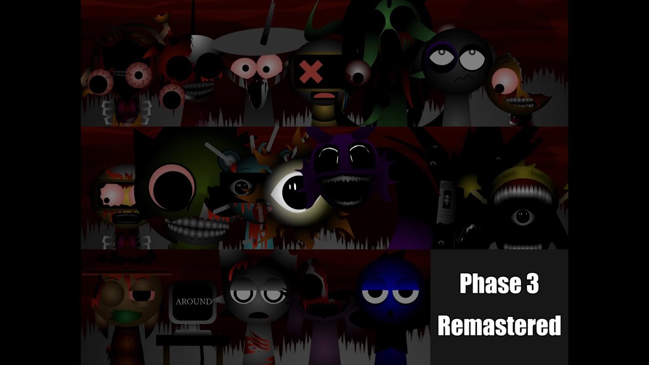 Sprunki phase 3 remastered - with All Characters - YouTube