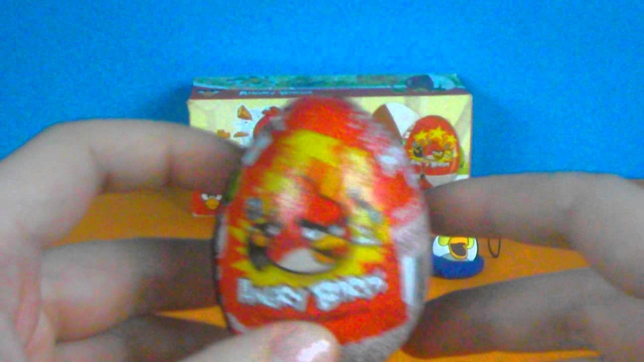 FUNNY Surprise Eggs ANGRY BIRDS Sweet Chocolate unboxing Huevos ...