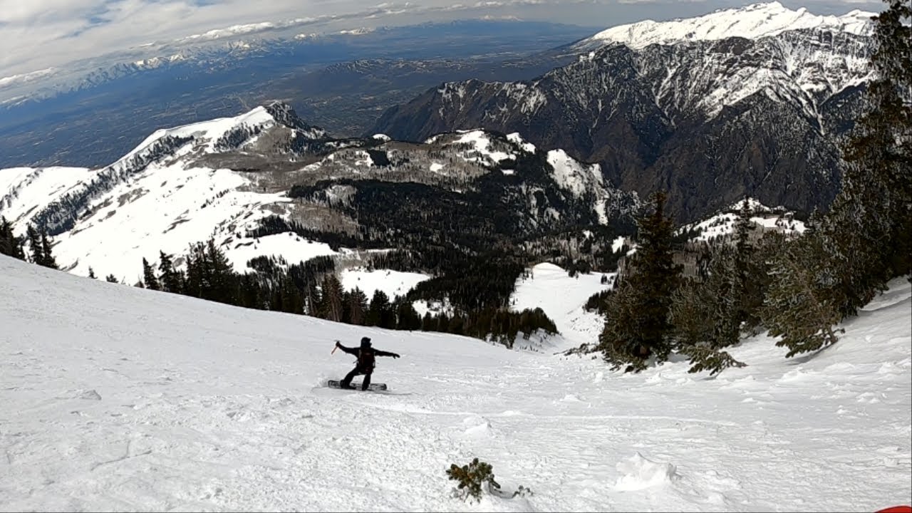 Skiing Cold Fusion Couloir - North Summit of Mt Timpanogos, Utah - YouTube