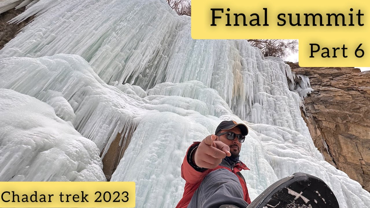 Chadar trek 2023 | Summit day of chadar trek | Tiba cave to frozen ...