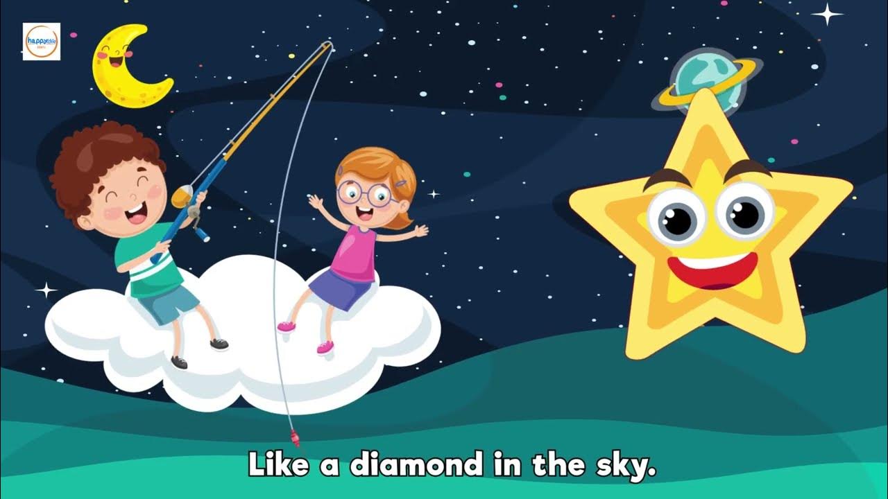 TWINKLE TWINKLE LITTLE STAR ⭐️ | Let's Learn & Sing Together | Nursery ...