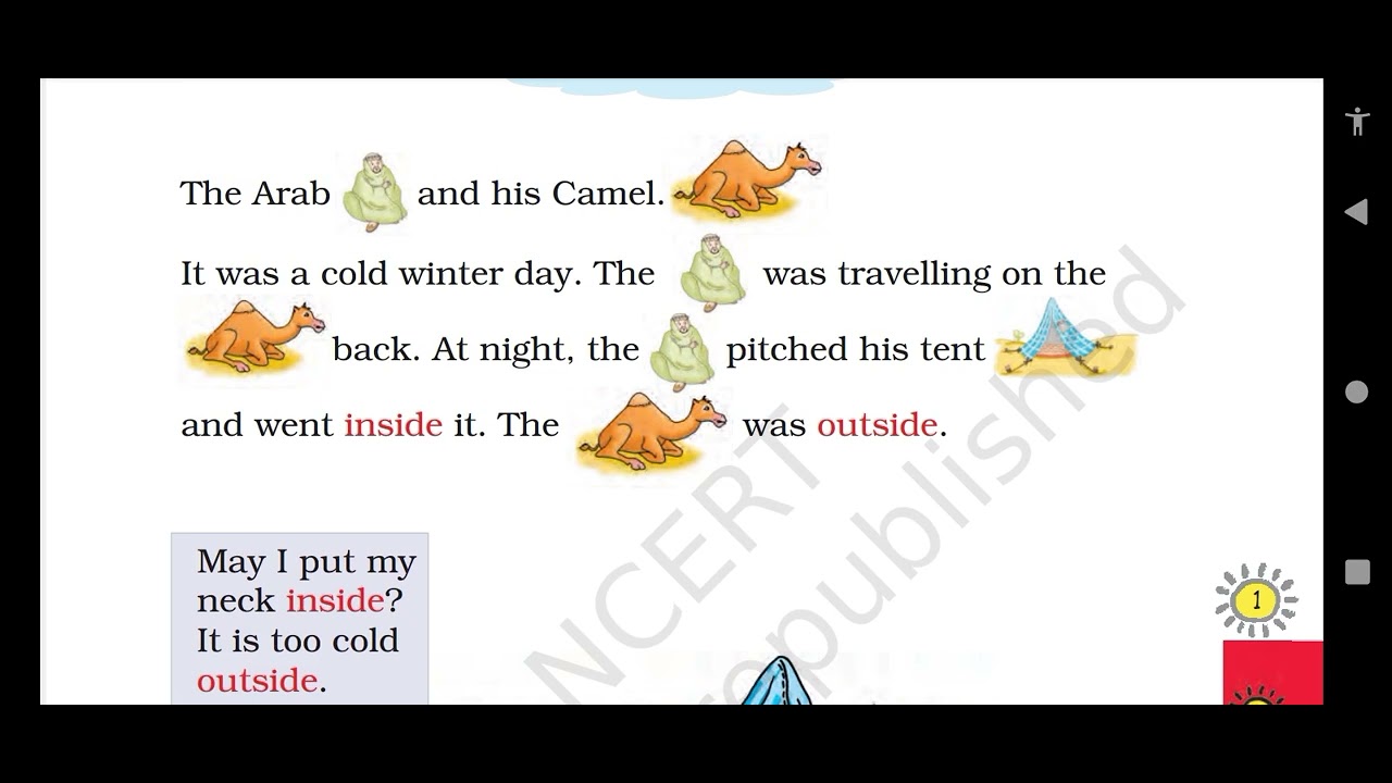 Ch 1 maths ncert class 1 | story of arab and camel | shapes and space ...