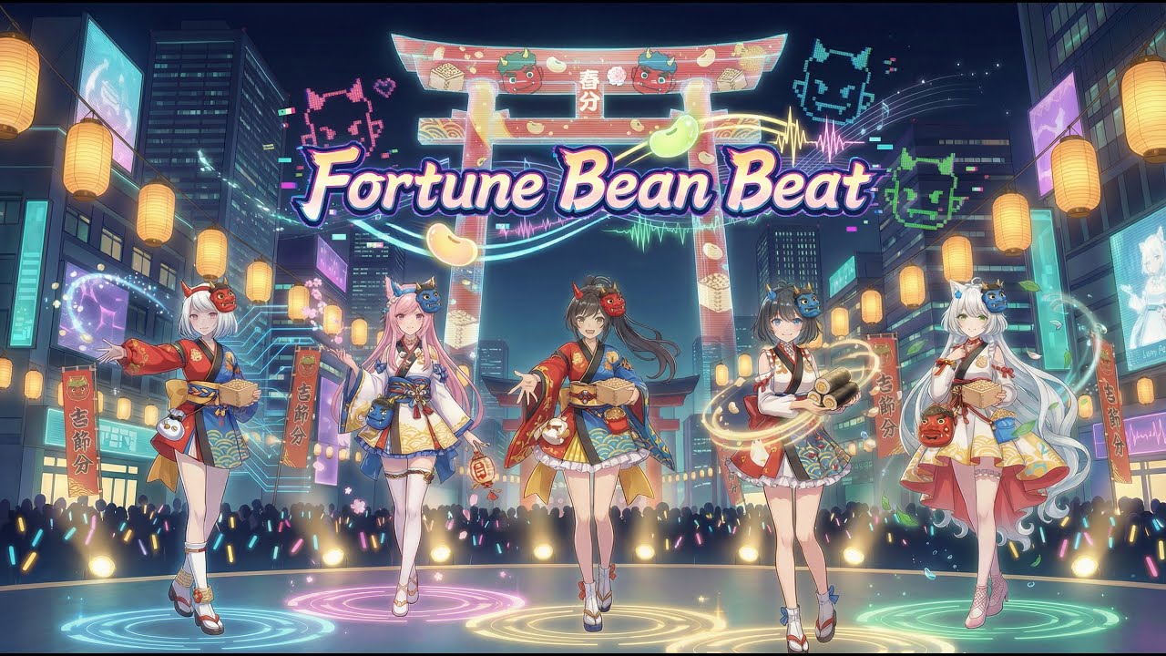 Fortune Bean Beat｜鬼ノイズByeBye！福はうち - YouTube