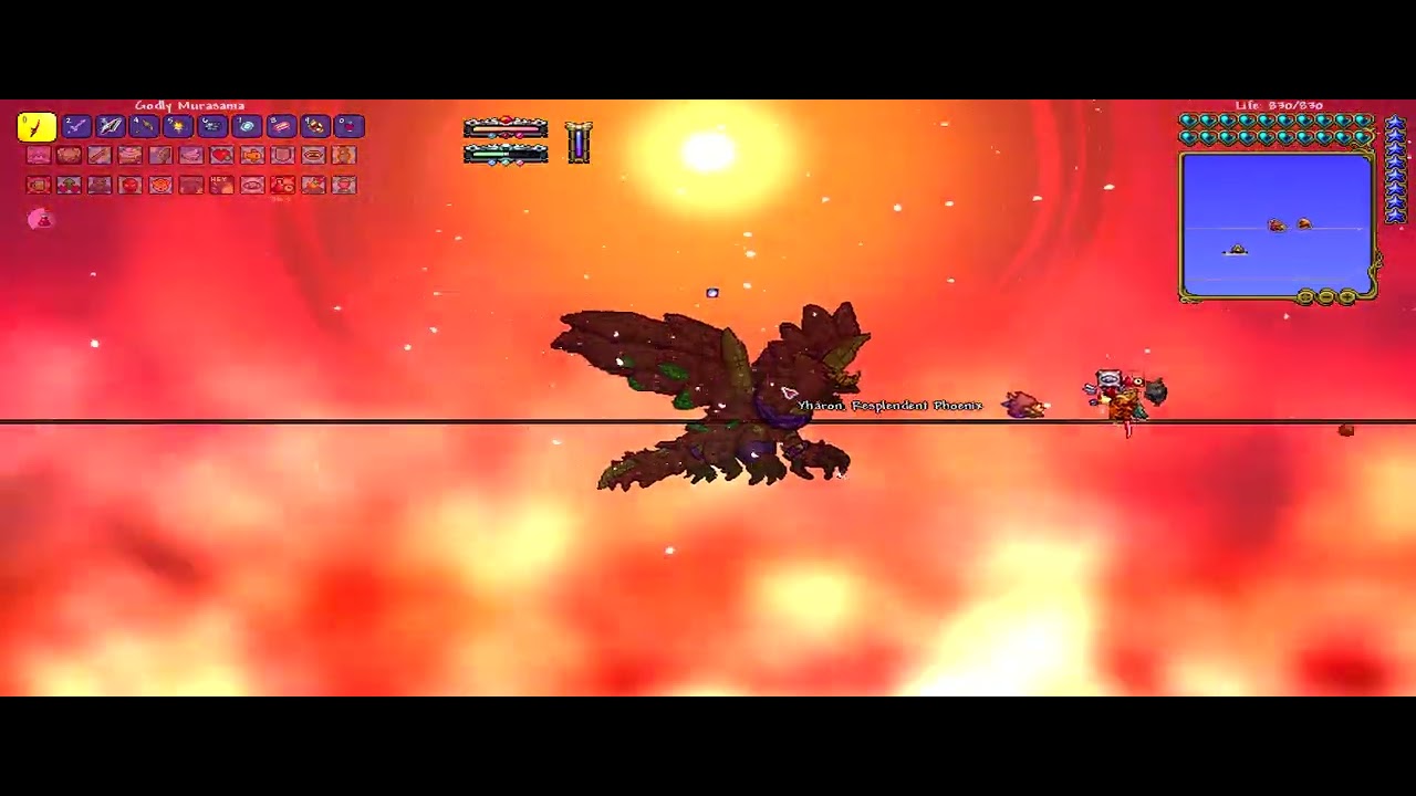 Terraria Calamity Infernum Yharon True Melee - YouTube