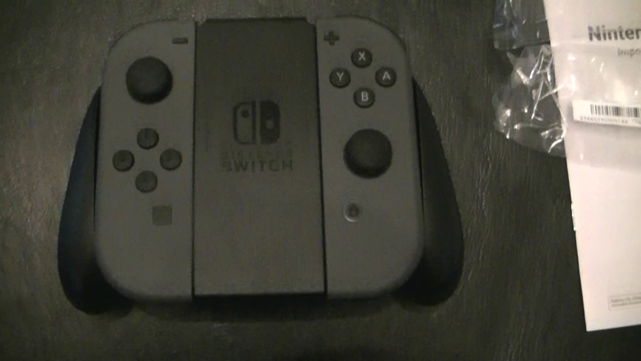 Unboxing: Nintendo Switch Gray Joy-cons edition - YouTube