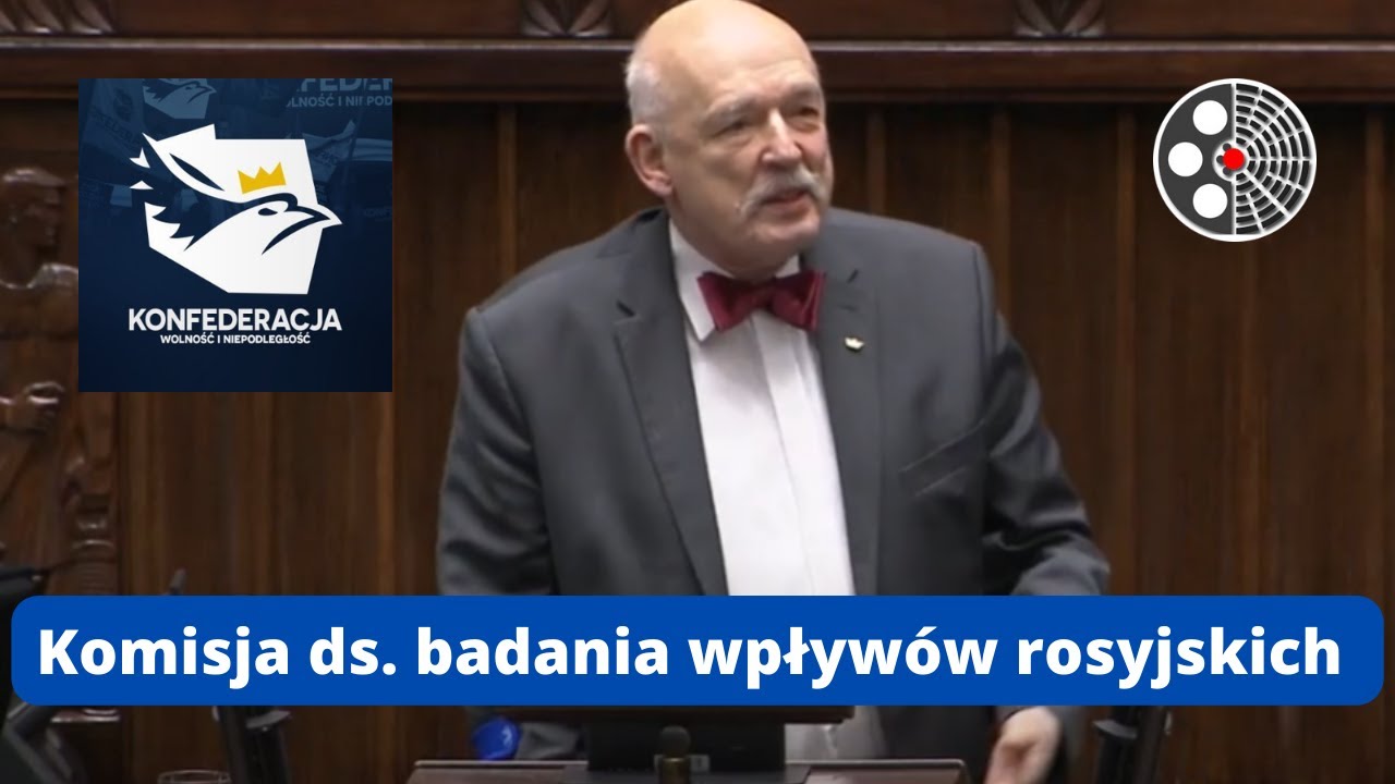Janusz Korwin-Mikke - Komisja do spraw badania wpływów rosyjskich - YouTube