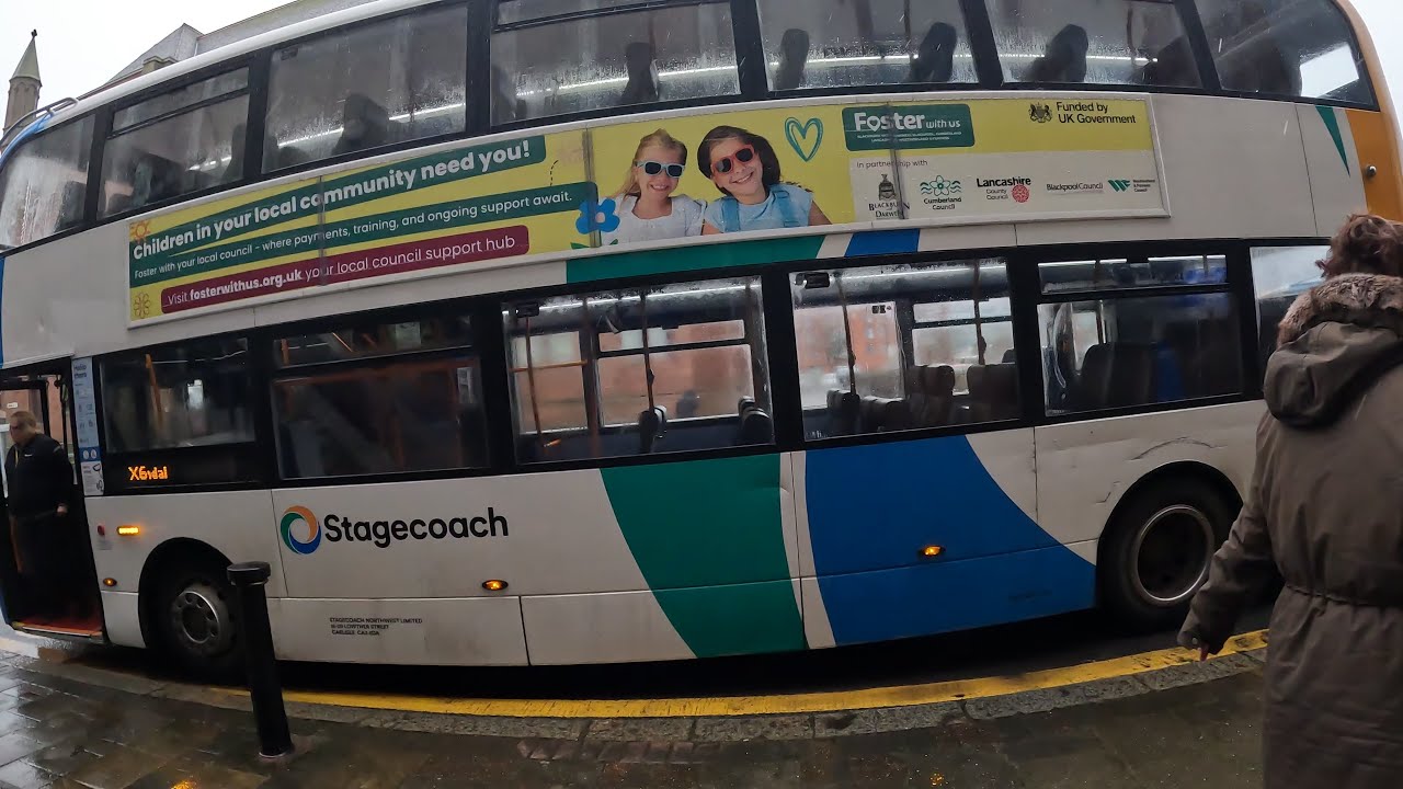 Cutting trees using a bus, Barrow in Furness. - YouTube