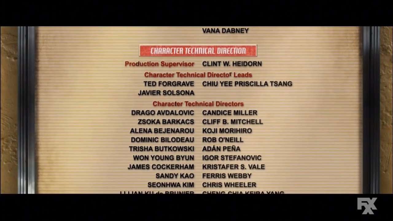 Turbo End Credits On FXX (NO FXX Split Screen Credits) - YouTube
