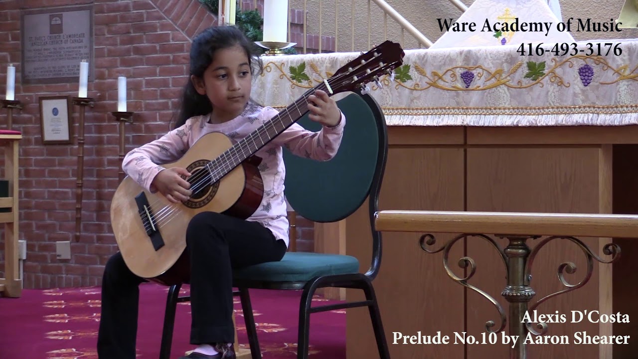 Alexis D'Costa, "Prelude No.10" by Aaron Shearer - YouTube