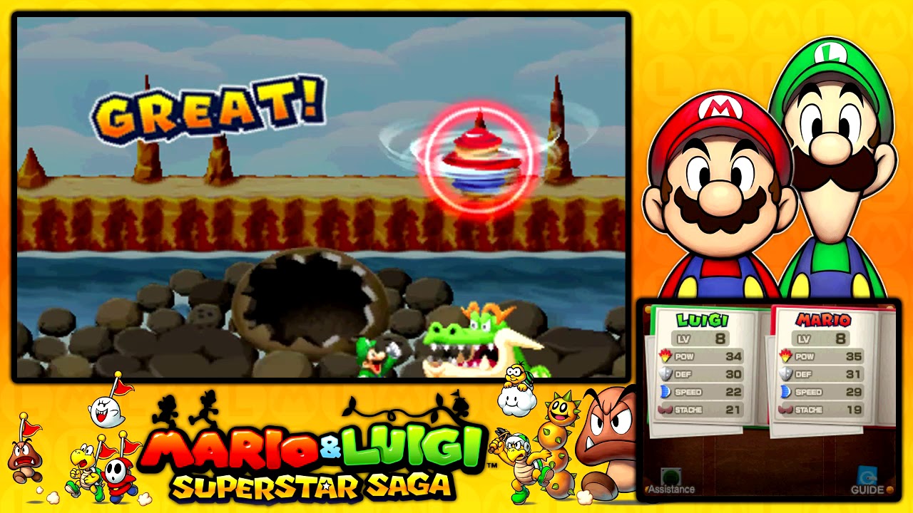 Mario & Luigi Superstar Saga 3DS + Bowser's Minions: Boss Fight #4 ...