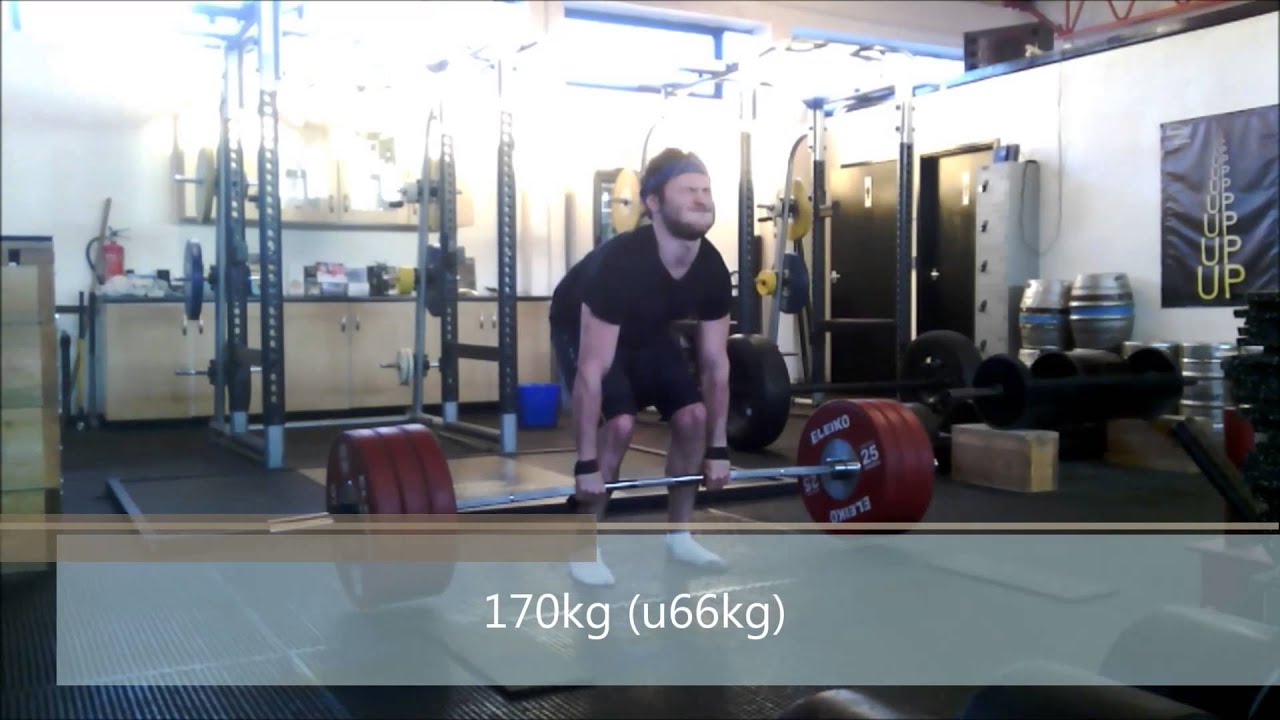 Daniel Jay- 170kg Deadlift (u66kg) - YouTube