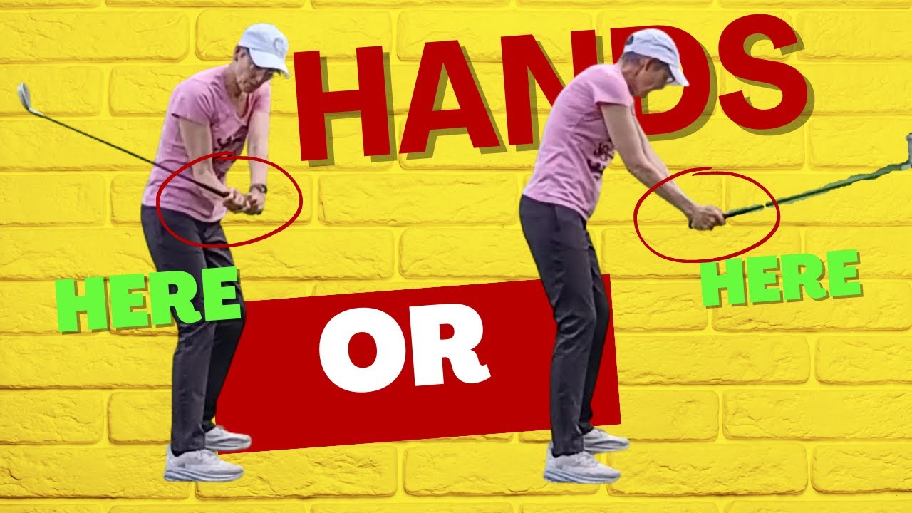 Hands swinging from behind you in the golf swing - YouTube