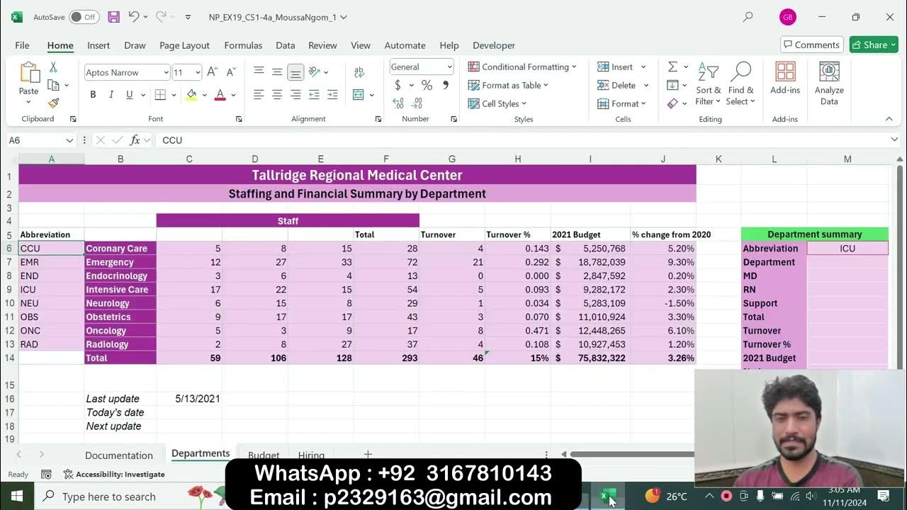 New Perspectives Excel 2019 | Modules 1-4: SAM Capstone Project 1a ...