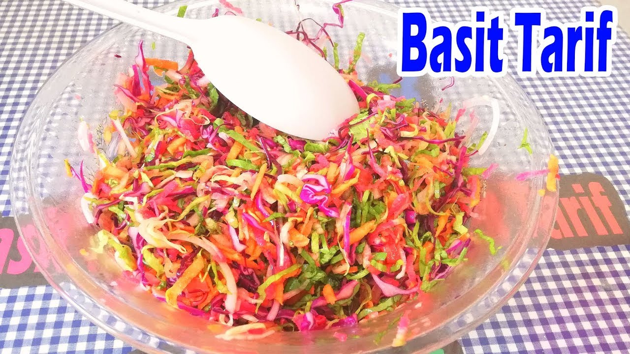 Tadına Doyamayacağınız Marul Salatası Tarifi - YouTube