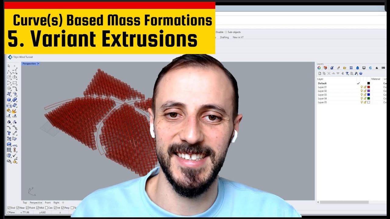5- Dynamic Attractor-Based Extrusions in Grasshopper - # ...
