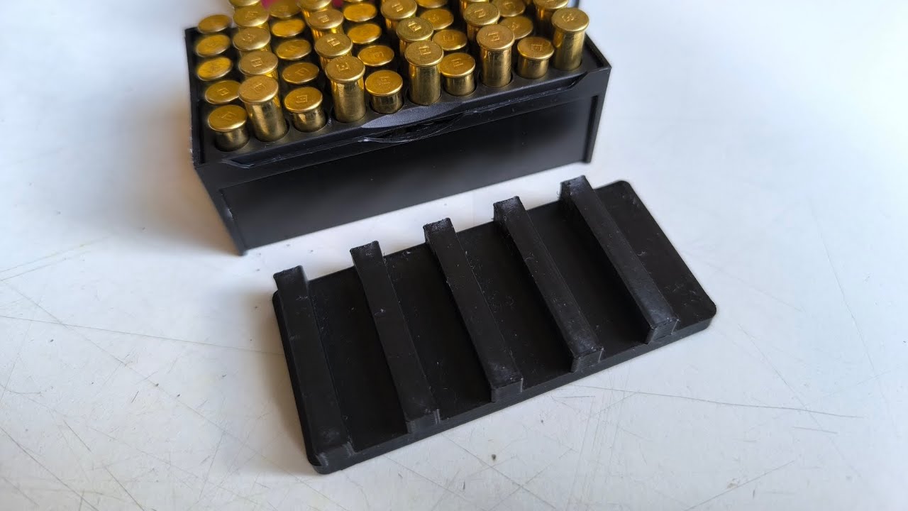 3D printed Cartridge stand for Eley boxe's - YouTube
