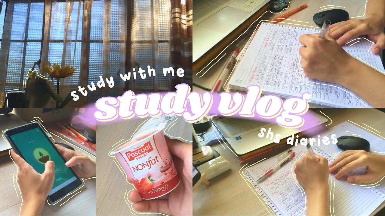 study with me vlog📝 senior high school *STEM student life, lots of ...