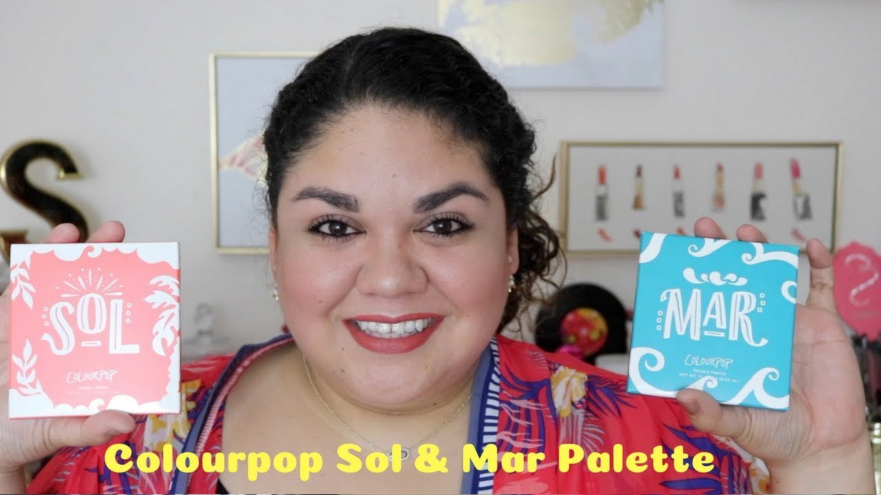 NEW!!! Colourpop Sol & Mar Palettes | Review & Swatches - YouTube