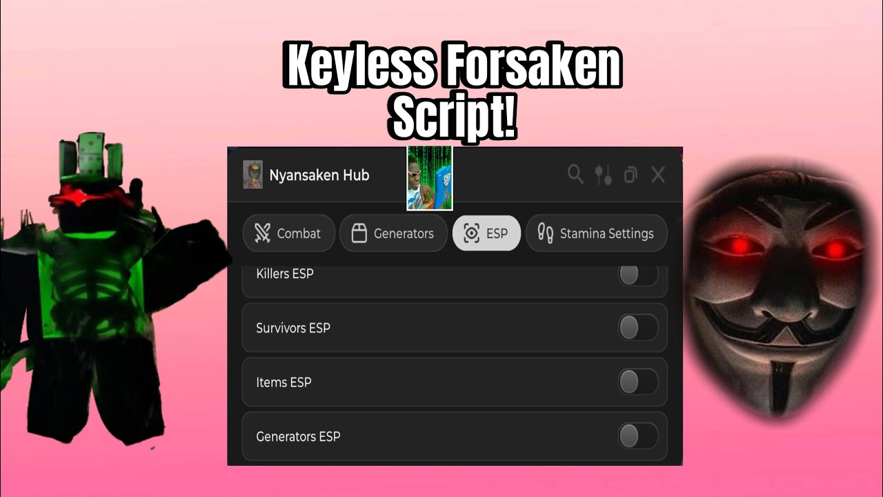 Nyasaken Script Keyless ESP Features and More! 👾 | Forsaken - YouTube