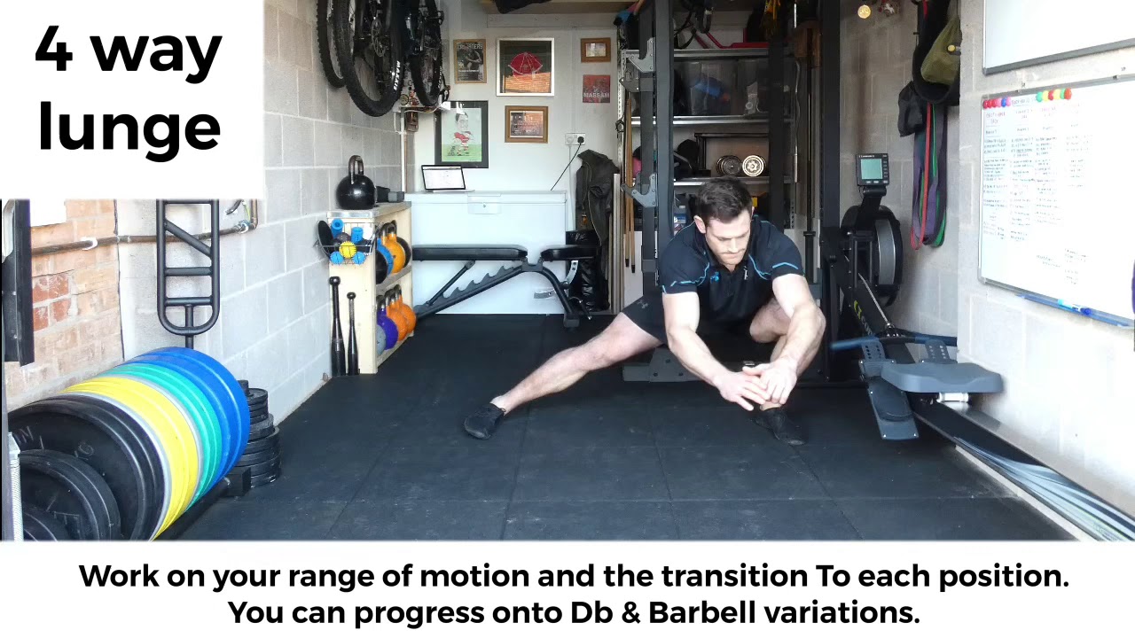 4 way lunge - YouTube