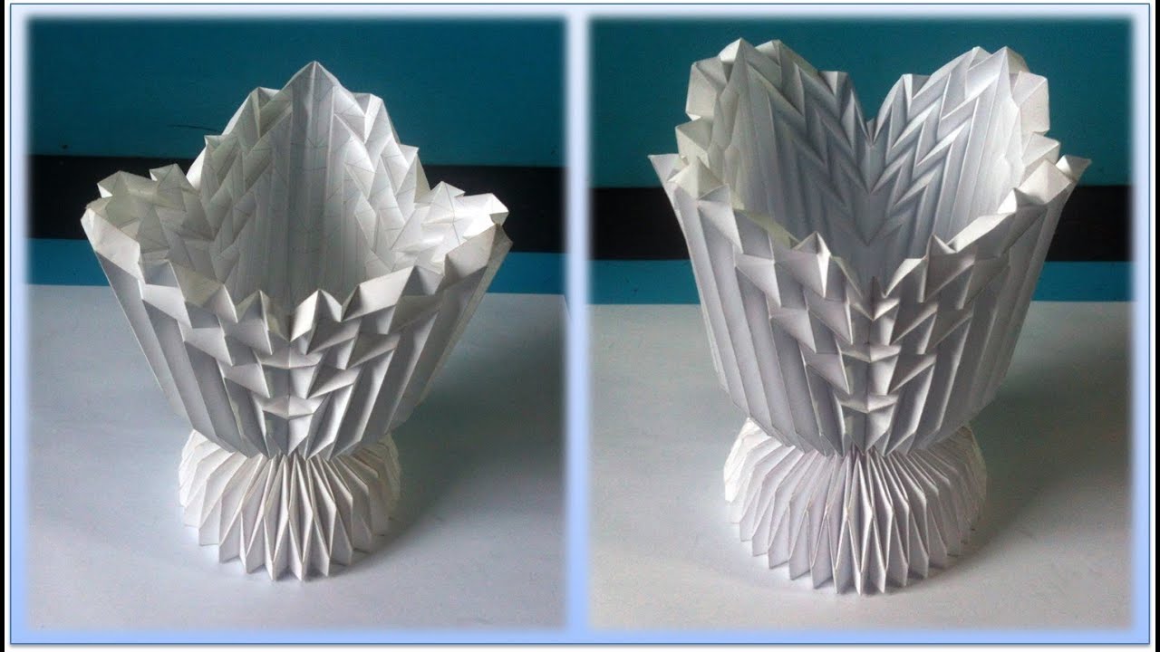 Folding Cup Intersecting Patterns. Part 2/2 (Neospica Neoliveart) - YouTube