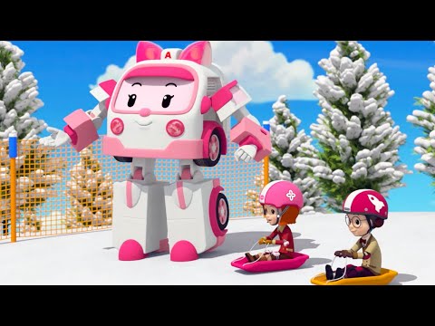 Робокар Поли ❄️ Зимние забавы в городке Брумс 🎅 Мультфильмы для детей