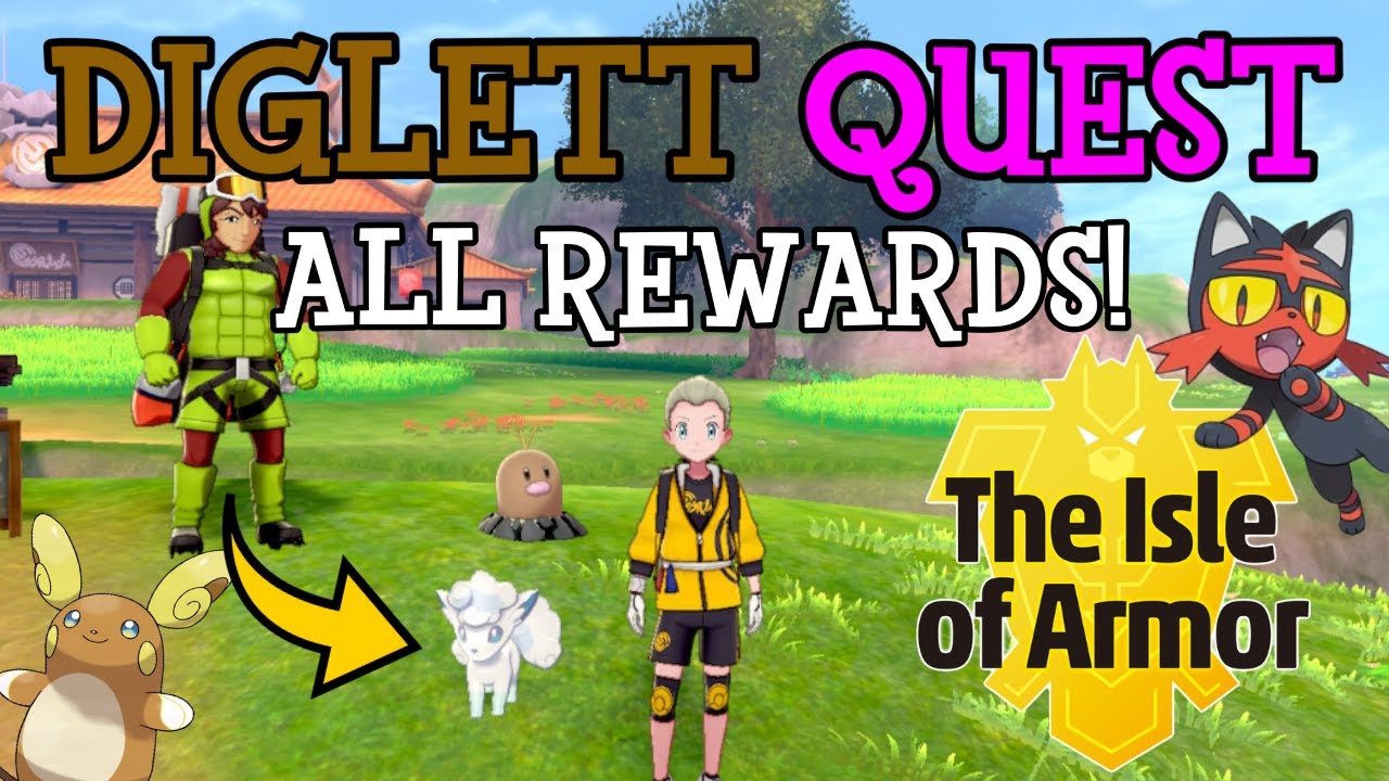 All Rewards for Finding Alolan Diglett in the Isle of Armor DLC ...