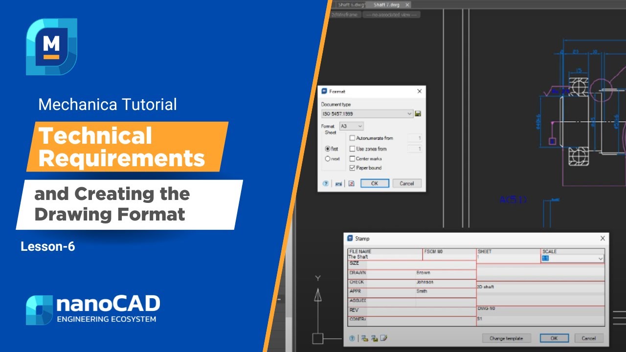 Technical requirements and creating the drawing format - nanoCAD ...