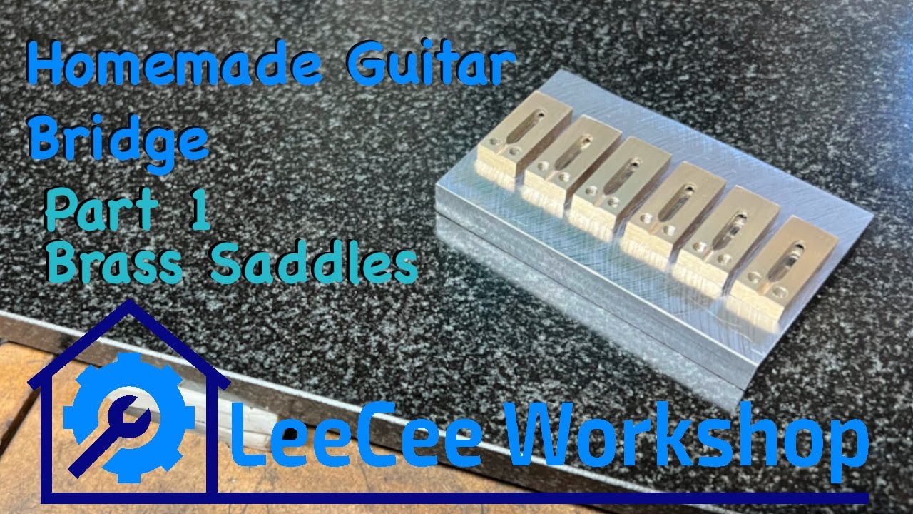 Handmade Guitar Bridge Part 1 - Brass Saddles - YouTube