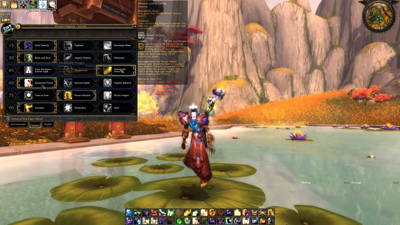 5.2 Disc Priest PvE Talents and Glyphs - YouTube