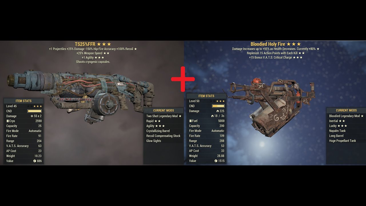 Fallout 76: Bloodied Heavy Stealth Build. - YouTube