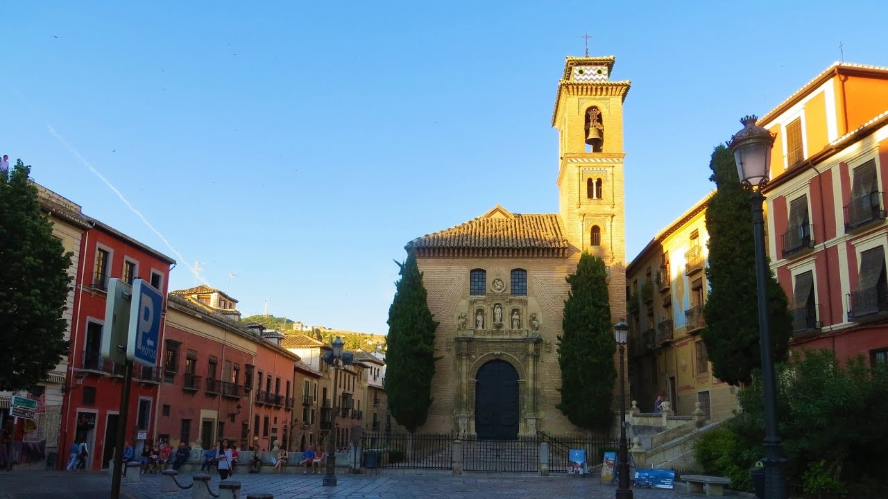 Granada, Spain - Plaza Nueva (main square of central Granada) - YouTube