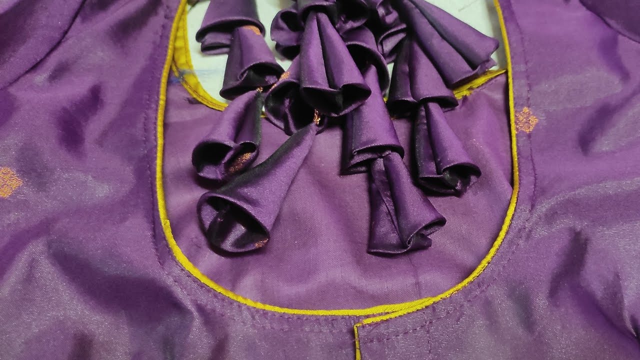 prince cut blouse back hooks - YouTube
