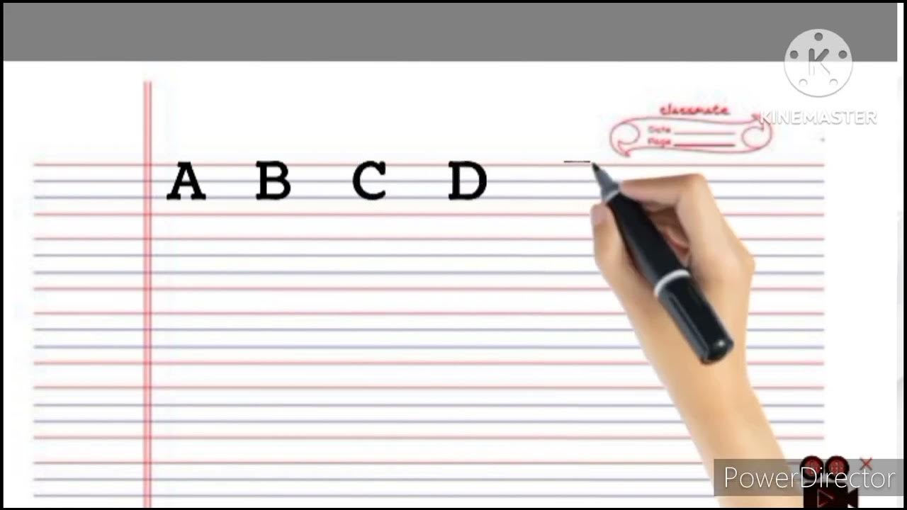 homework A B C D...... in four line copy.... English Alphabet in capital letters - YouTube