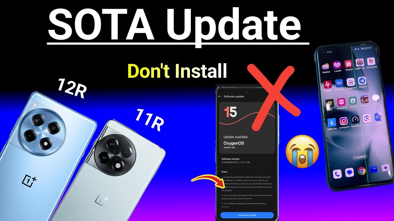 Sota Updates OnePlus 12R & OnePlus 11R 5G 💪 OxygenOS 15 New features ...