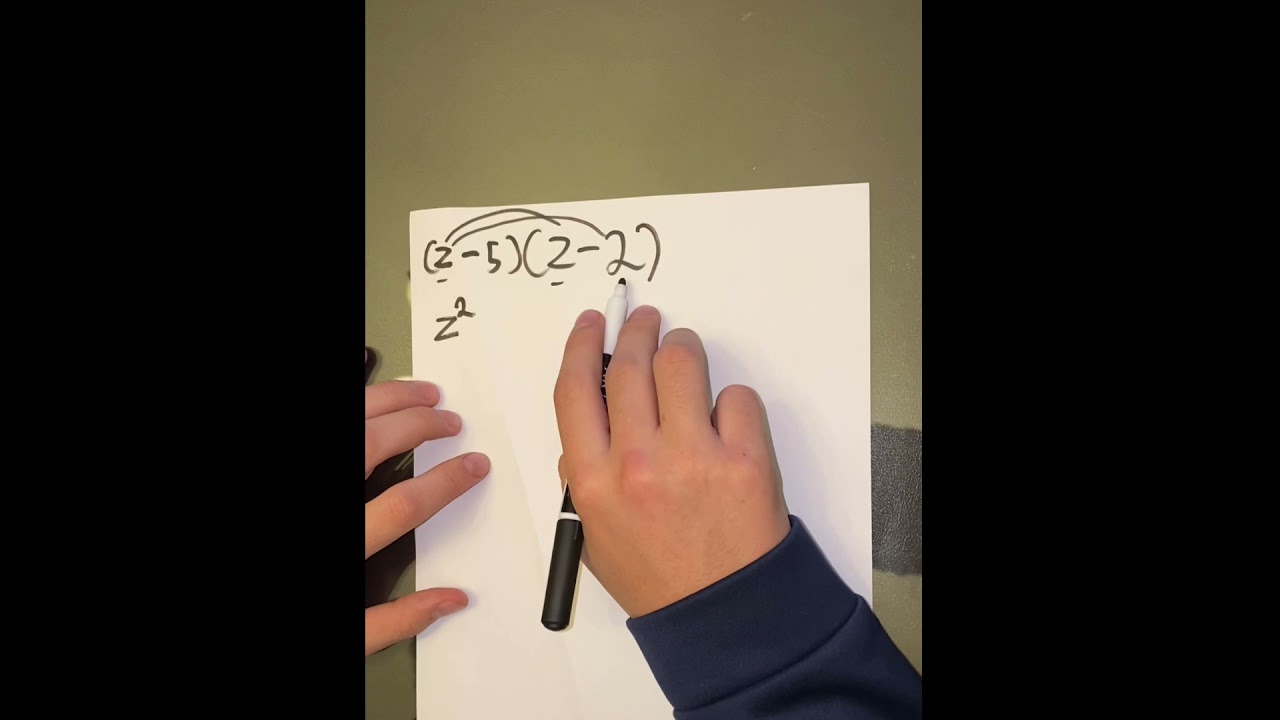 The foil method,Binomials with exponents - YouTube