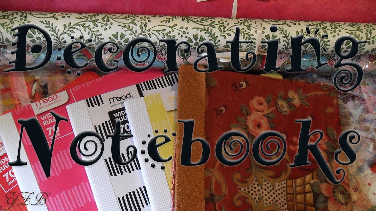 TUTORIAL: How To Decorate A NOTEBOOK, Part 1: Gluing The Paper, Collage ...