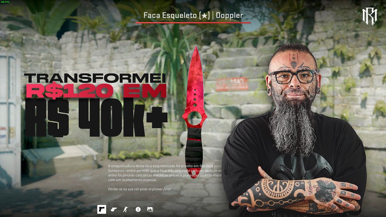 Transformei R$ 120 em mais de R$ 40.000,00 | Skeleton - Doppler Ruby ...