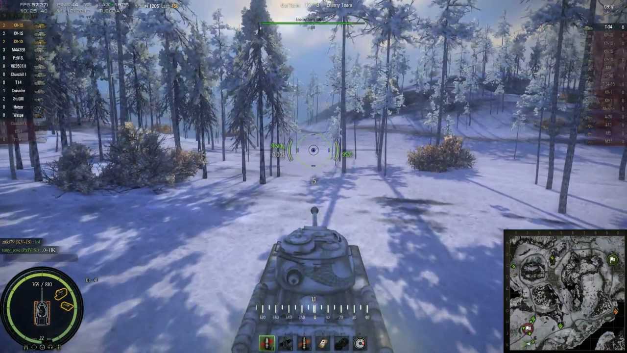 World Of Tanks KV-1S Arctic Region [Mannerheim Line] 8.1 Platoon Random ...