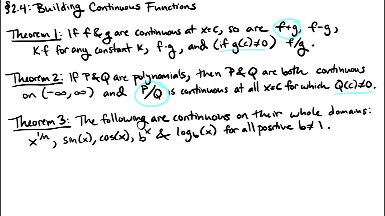 Continuity - Video 3 - Substitution Method for Continuous Functions ...