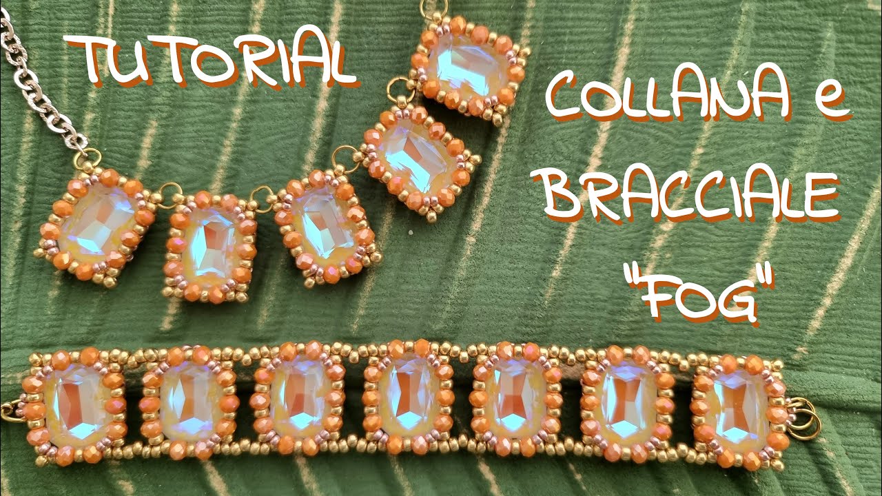 Collana e bracciale "FOG" - TUTORIAL - YouTube