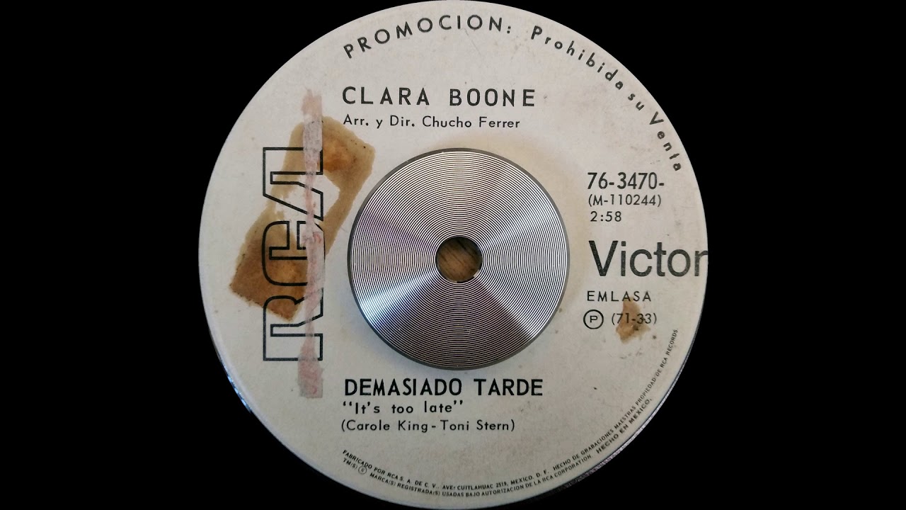 Clara Boone - Demasiado Tarde (Latin Soul, México) - YouTube