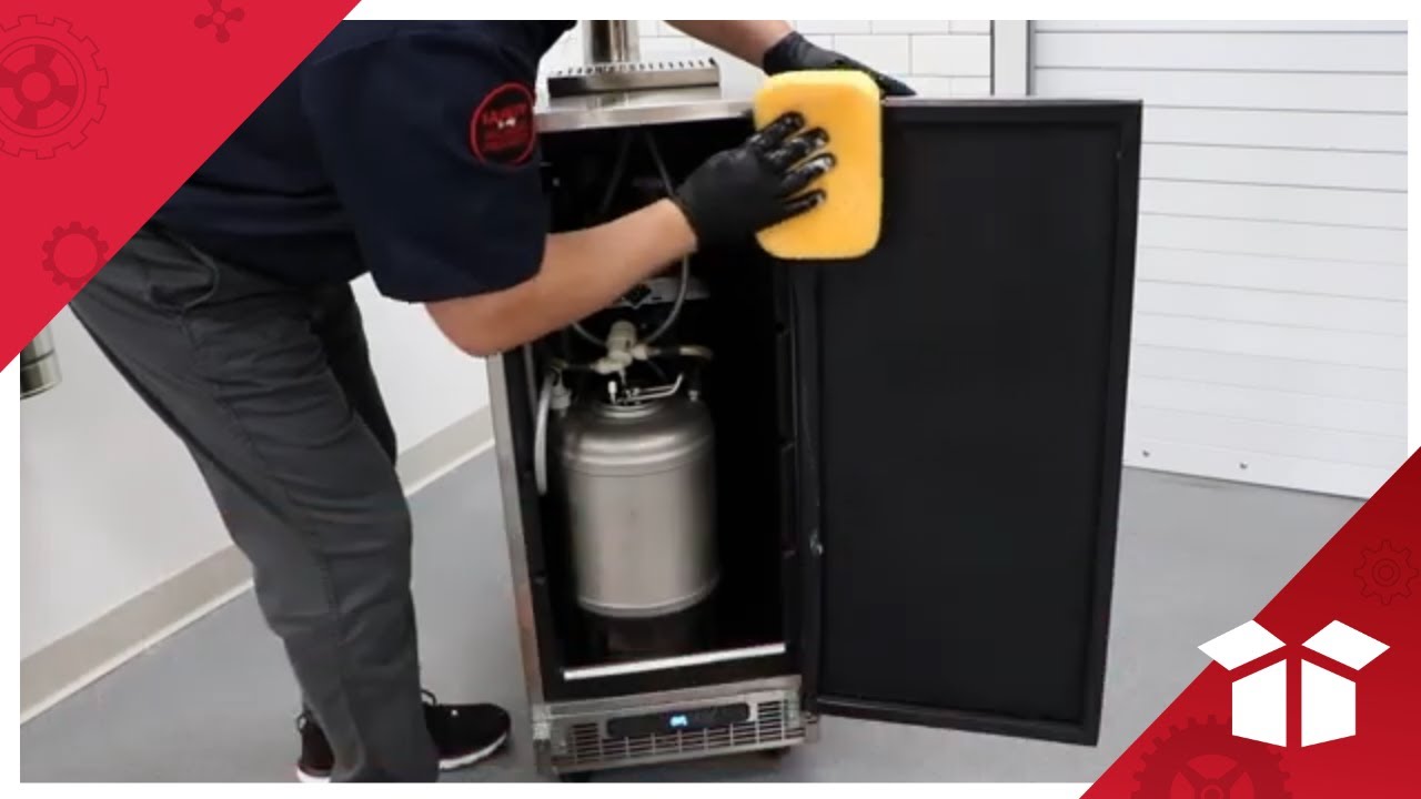 U-Line JoeTap Nitro Brew Dispenser Exterior & Interior Cleaning - YouTube