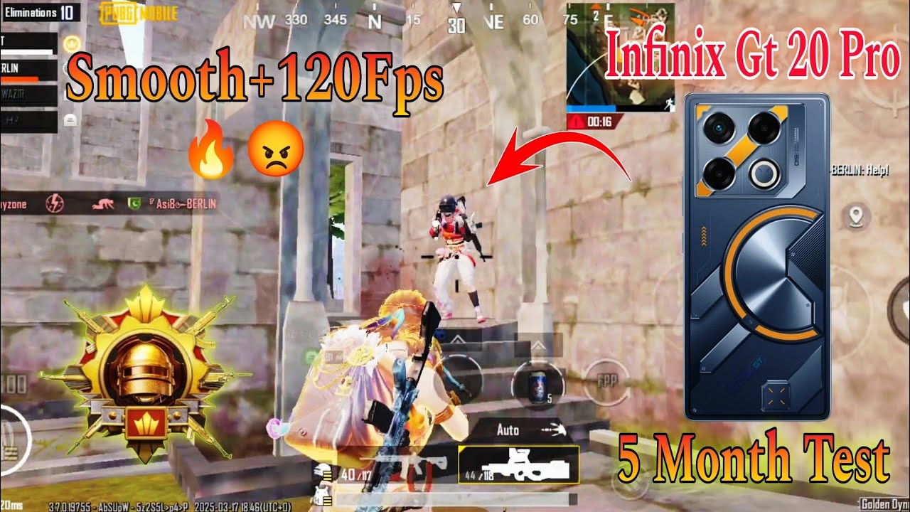 5 Month Pubg Review🔥Infinix Gt 20Pro Gaming Test 2025🔥Infinix Gt 20Pro ...