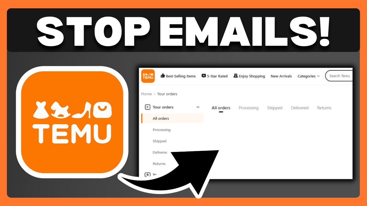How To Stop Emails On Temu - Full Guide - YouTube