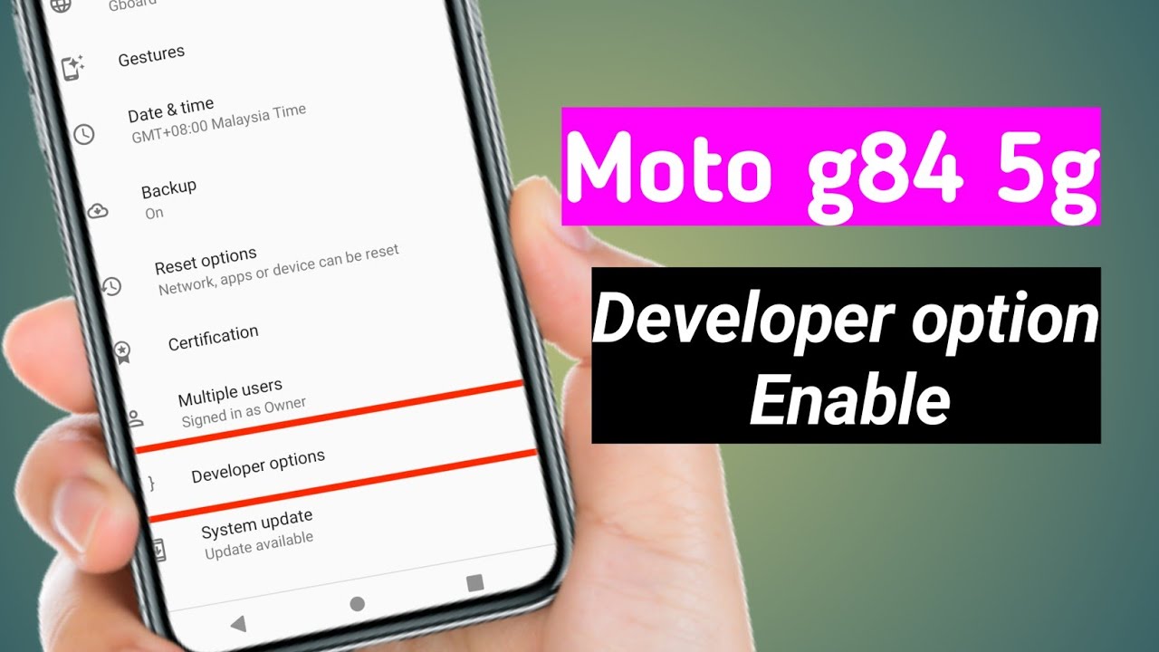 moto g84 5g developer option setting / how to enable developer option ...